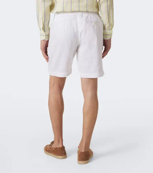 Frescobol Carioca Felipe Linen-blend Shorts - White