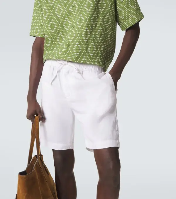 Frescobol Carioca Felipe Linen-blend Shorts - White