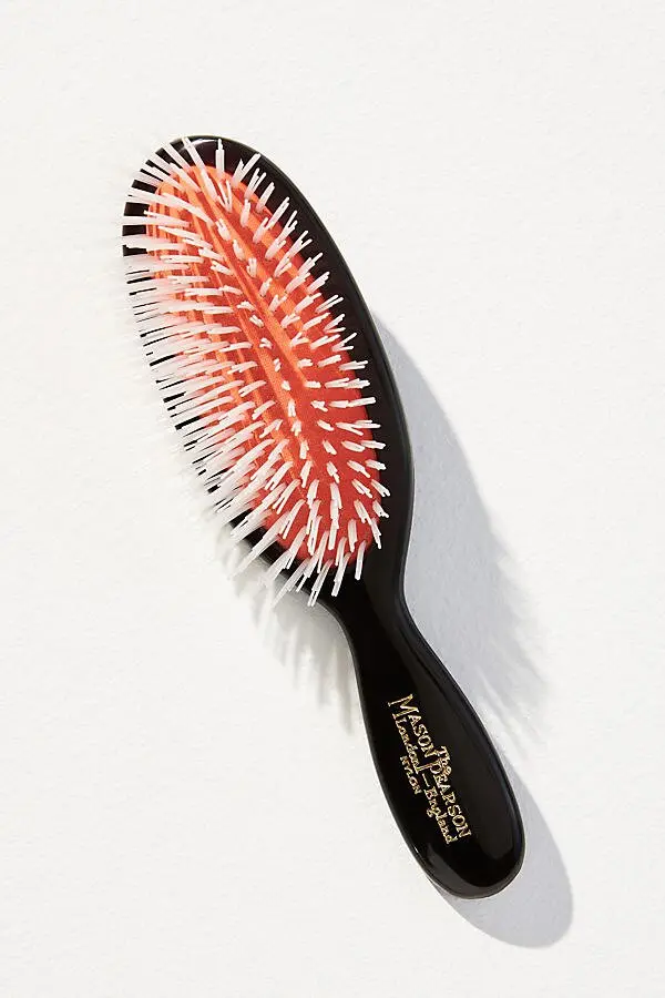 MASON PEARSON Pocket Nylon Hairbrush - Brown