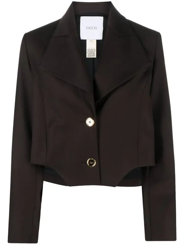 Patou Cut-out Cropped Blazer
