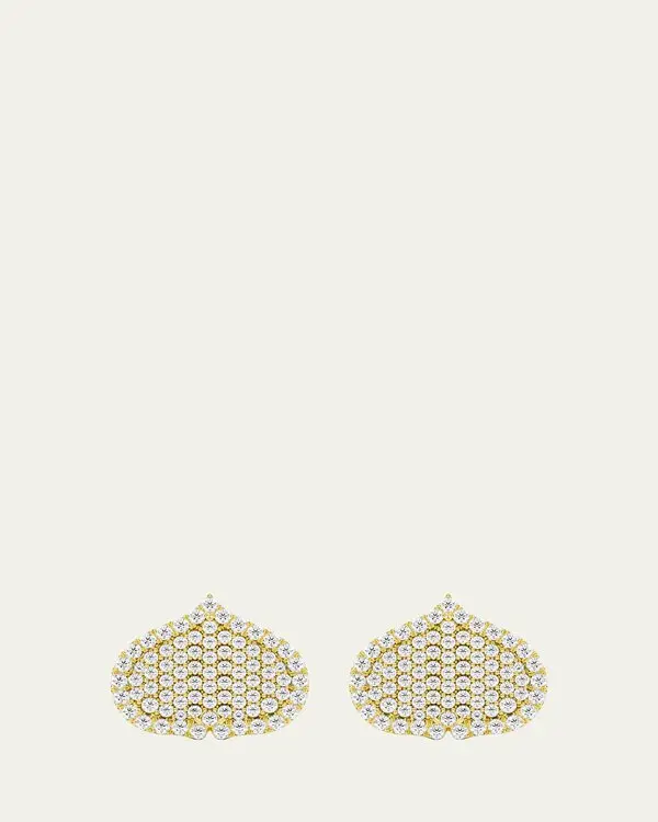 KAMAL Eye Adore Stud Earrings, 15mm - Gold