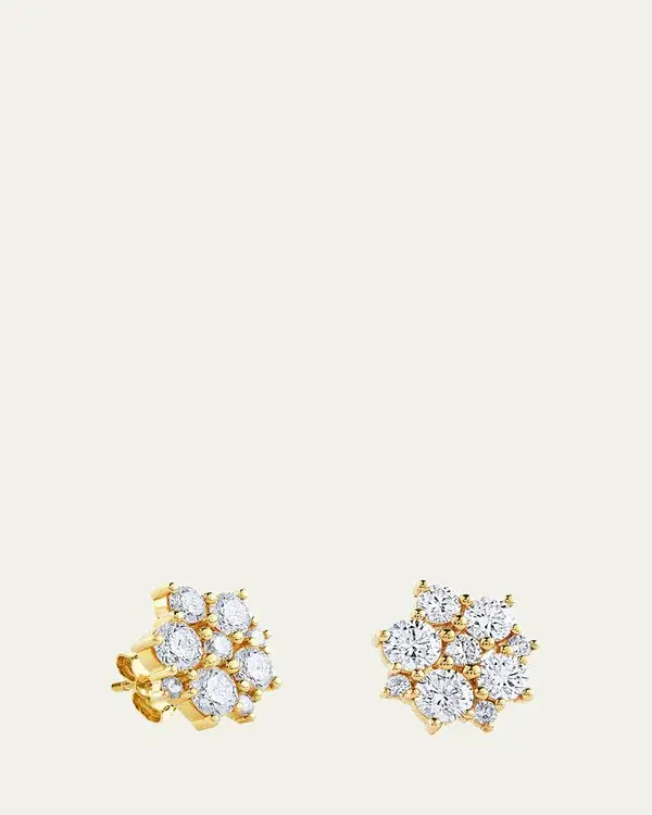 SYDNEY EVAN 14k Yellow Diamond Stud Earrings