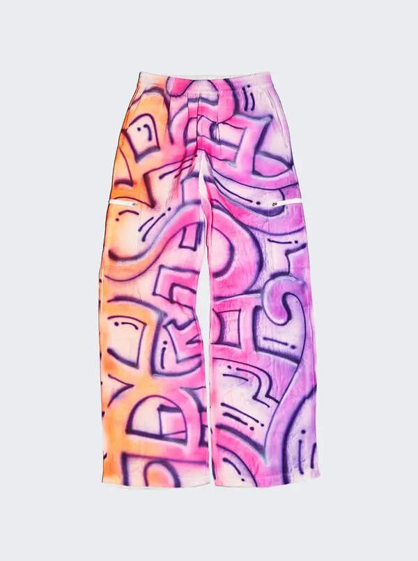 CASELLA MEYER Silk Cargo Pants - Purple