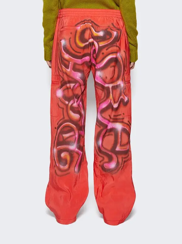 CASELLA MEYER Silk Cargo Pants - Orange