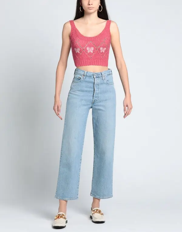 Alessandra Rich Knitted Crop Top