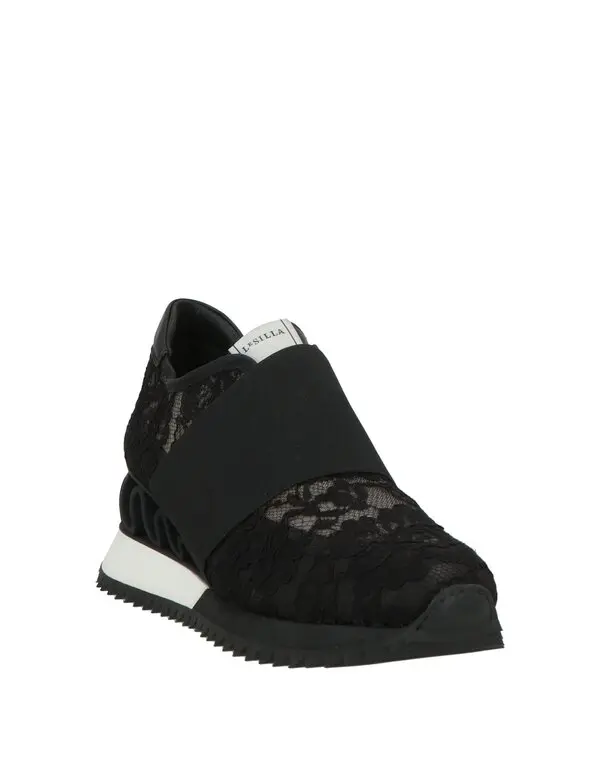 LE SILLA Textile Fiber Sneakers - Black