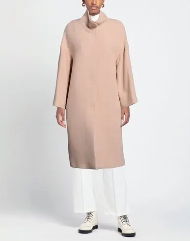 BOTTEGA MARTINESE Single-breasted Wool Blend Coat