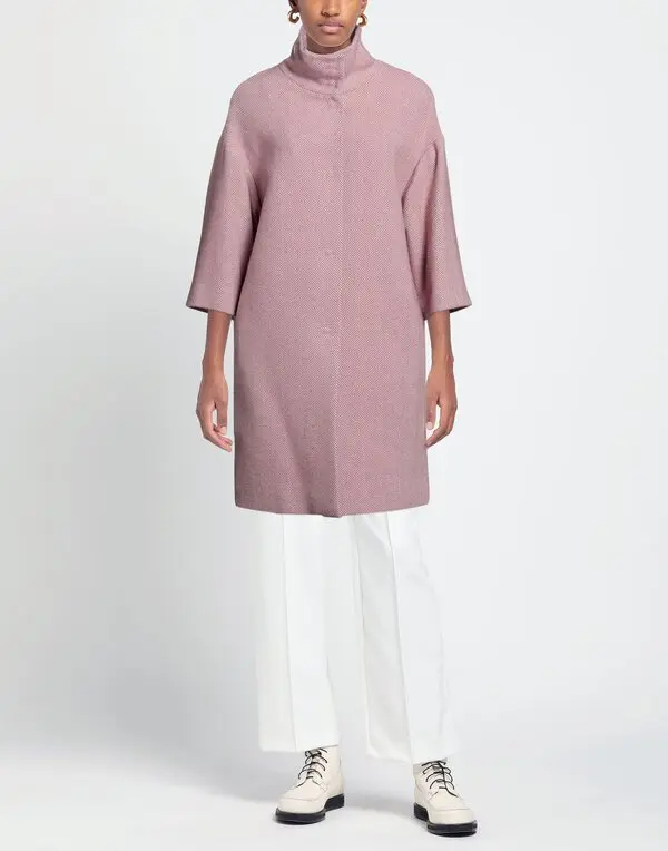 BOTTEGA MARTINESE Coat Apricot Size Wool, Polyamide, Polyester - Pink