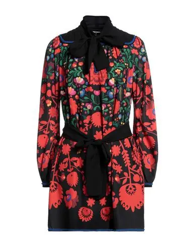 Dsquared2 Floral Print Mini Shirt Dress