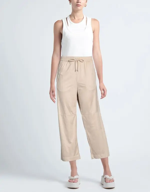 PUROTATTO Straight-leg Pants - Beige