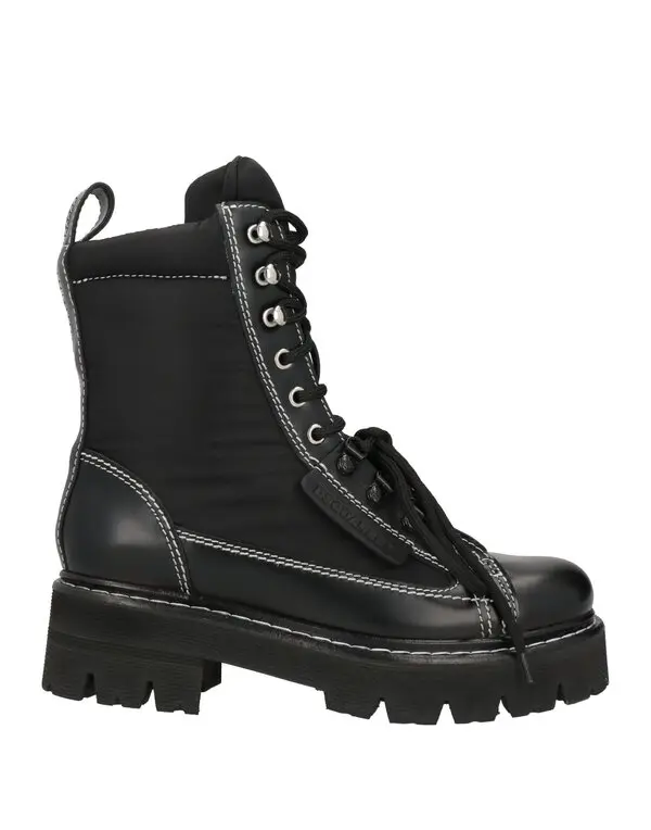 Dsquared2 Ankle Boots In Leather And Nylon