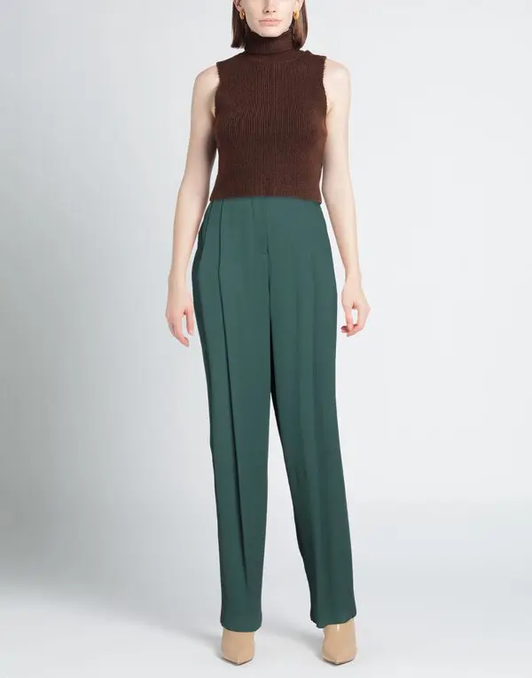 Emporio Armani Wide Leg Tailored Pants - Green