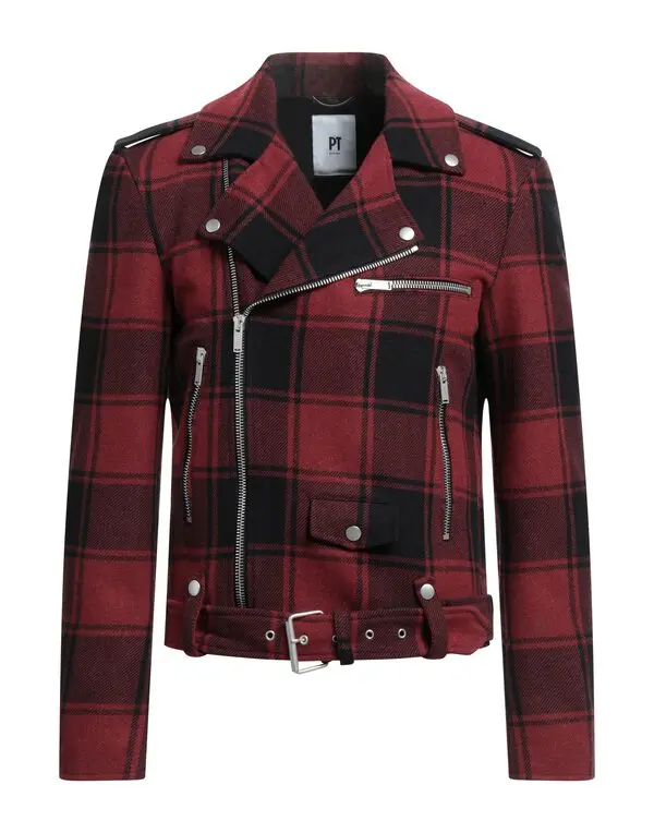 PT TORINO Jacket Garnet Size Virgin Wool