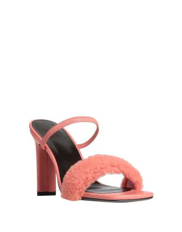 By Far Shearling Sandals - Pink