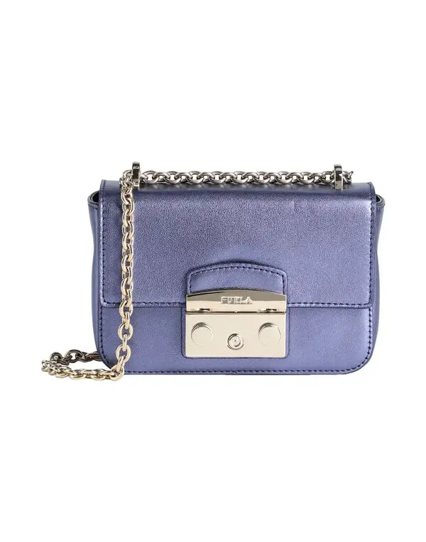 Furla Calfskin Shoulder Bag - Purple