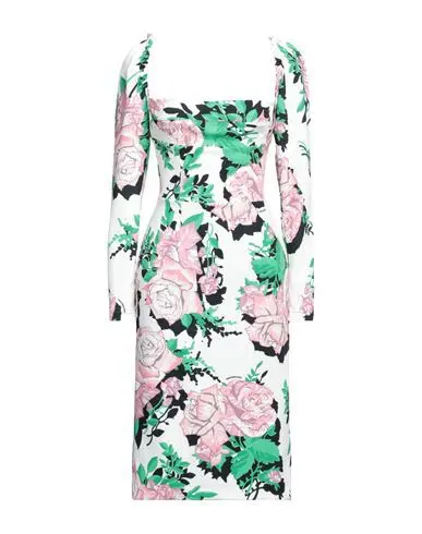 MARCO BOLOGNA Floral-print Midi Bodycon Dress - White