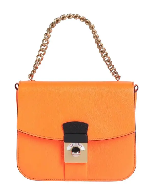 MAISON MARGIELA Handbag In Goat Skin, Cotton, Brass, Zinc, And Aluminum - Orange