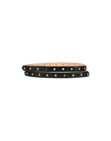 Alexander McQueen Leather Belt - Black