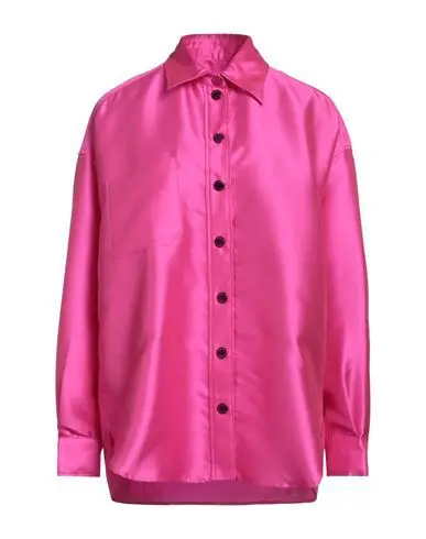 Sandro Shirt Size Polyester, Silk