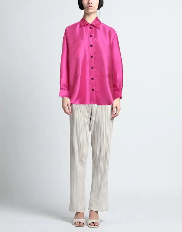 Sandro Shirt Size Polyester, Silk