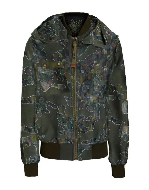 Mr & Mrs Italy Camouflage Floral Bomber Jacket