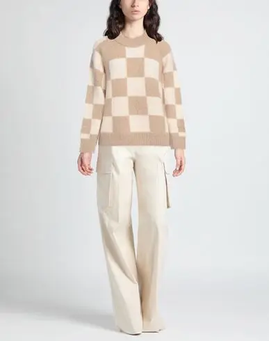 Sandro Checked Crew Neck Sweater