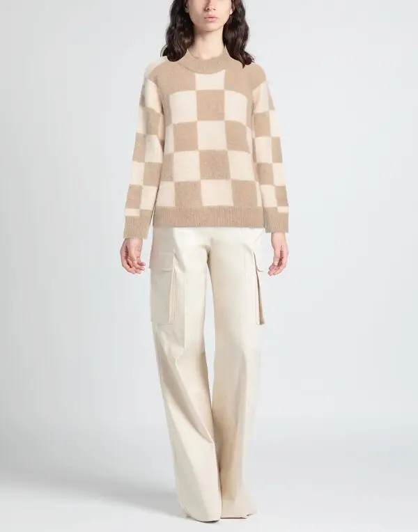 Sandro Checked Crew Neck Sweater