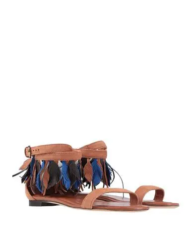 TOD'S Sandals In Leather With Appliqués - Tan