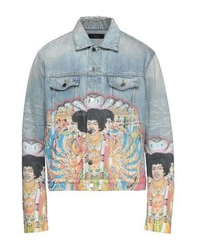 Amiri Printed Denim Trucker Jacket
