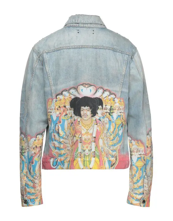 Amiri Printed Denim Trucker Jacket