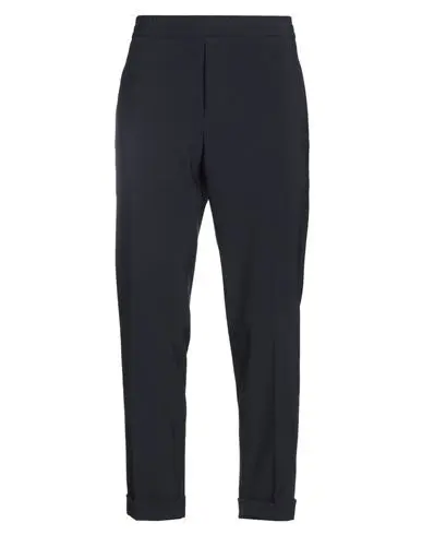 Neil Barrett Tapered Leg Gabardine Pants With Cuffed Hems - Navy