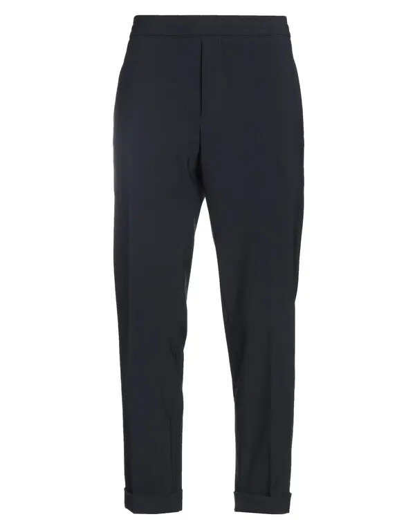 Neil Barrett Tapered Leg Gabardine Pants With Cuffed Hems - Navy