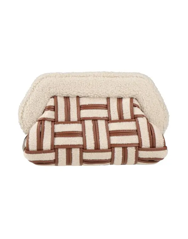 THEMOIRE Textile Fiber Clutch With Detachable Strap