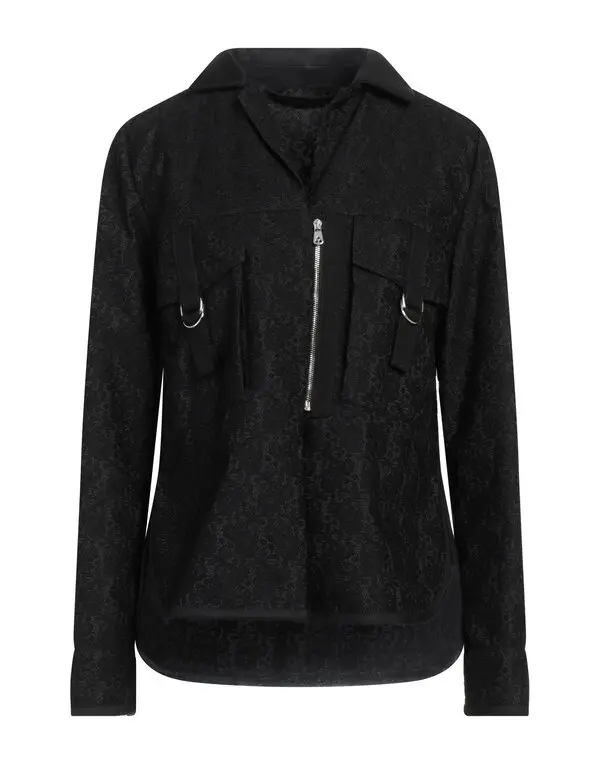 Peuterey Scuba Overshirt With Lace And Metal Detailing