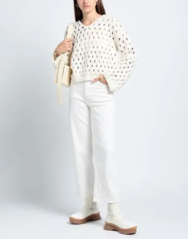 ATTIC AND BARN Wool, Acrylic, Alpaca Wool V-neck Long Sleeve Sweater