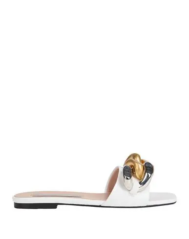 Stella McCartney Sandals In Textile Fibers - White