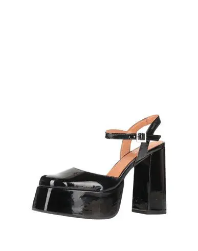JONAK Leather Pumps With Ankle Strap