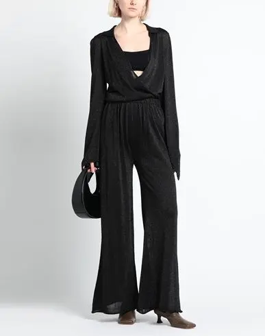 ANTONELLA RIZZA Knitted Lamé Jumpsuit - Black