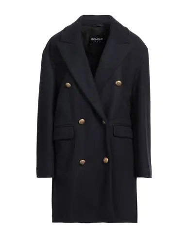 DONDUP Coat In Virgin Wool And Polyamide - Blue