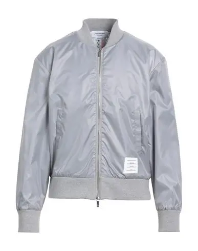 Thom Browne Jacket In Polyester And Cotton - Grey
