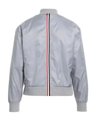 Thom Browne Jacket In Polyester And Cotton - Grey