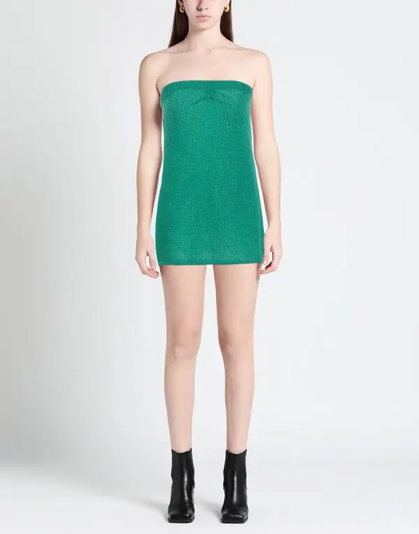 emerald green wool dress Emerald Green Wool Midi Dress with Fit and Flare Silhouette