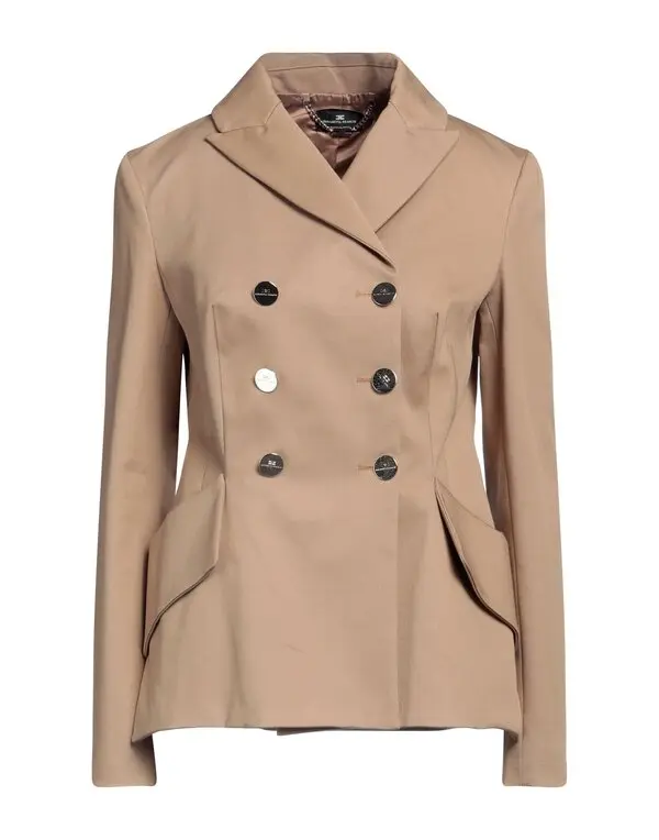 Elisabetta Franchi Gabardine Blazer - Beige