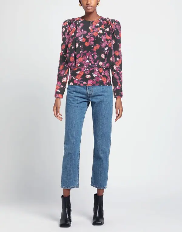 Isabel Marant Étoile Floral Print Silk Top - Purple