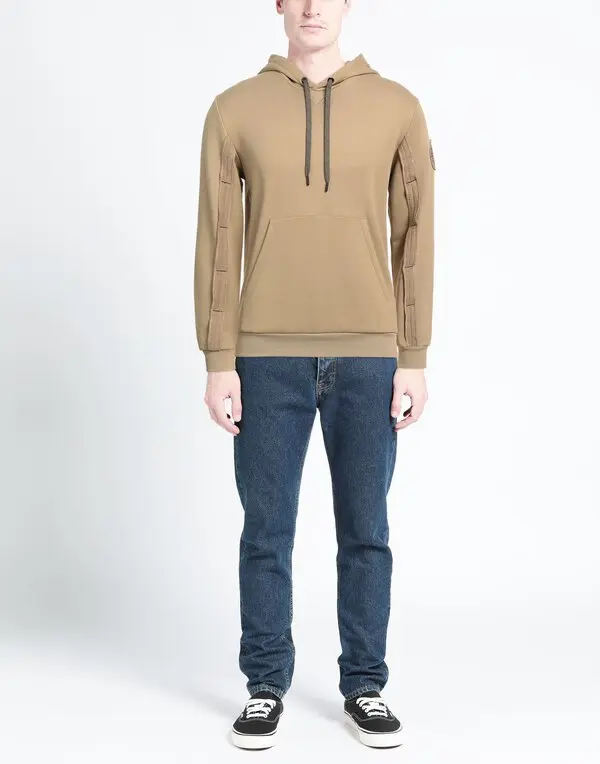 BIKKEMBERGS Sweatshirt Sand Size Polyamide, Cotton - Beige