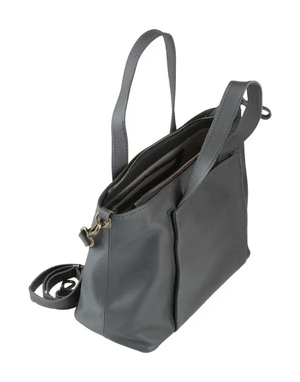 CORSIA Leather Tote - Grey