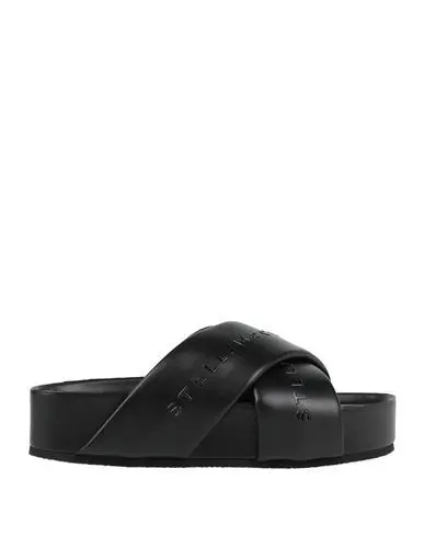 Stella McCartney Textile Fiber Sandals - Black