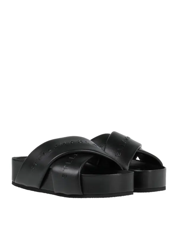 Stella McCartney Textile Fiber Sandals - Black