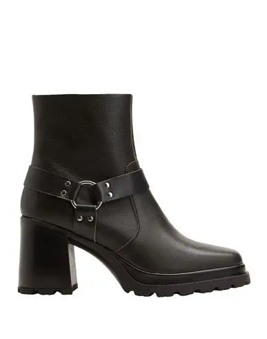 8 BY YOOX Leather Buckle Detail Ankle Boots