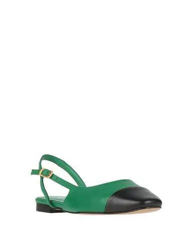 BALDININI Emerald Leather Ballet Flats - Green